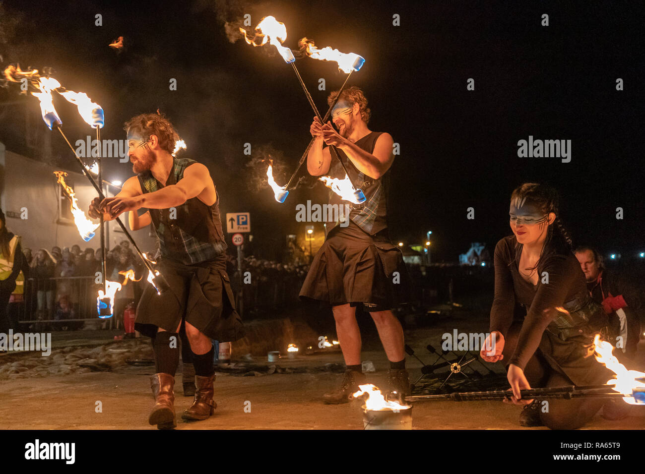 Scottish fireballs new year hi-res stock photography and images - Alamy