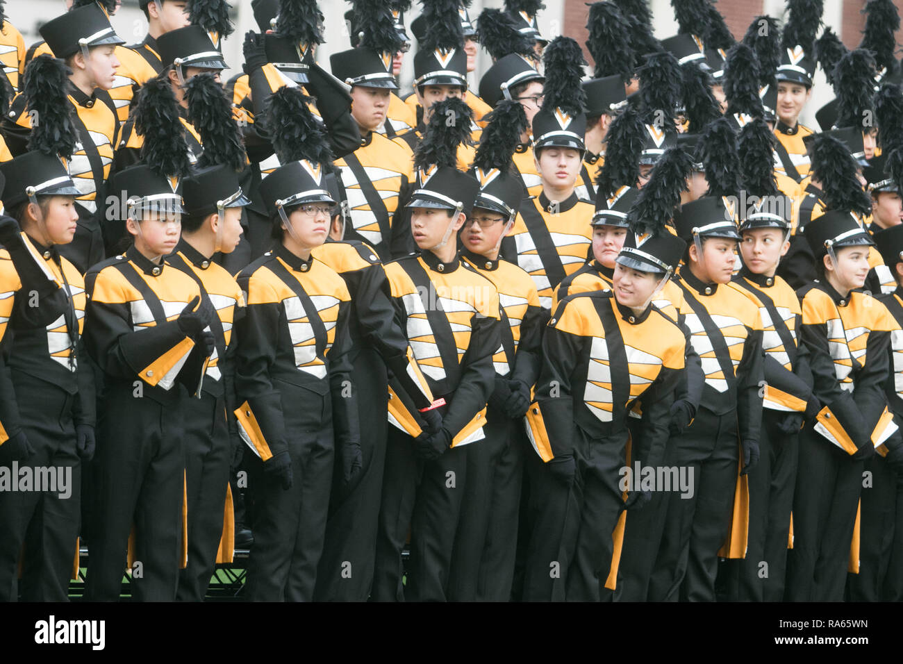 London, UK. 1st Jan, 2019. Mountain View High School Marching Band ...