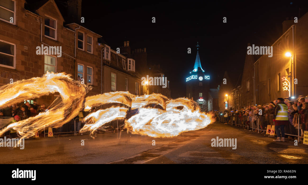 Stonehaven fireball fire ceremony hi-res stock photography and images ...