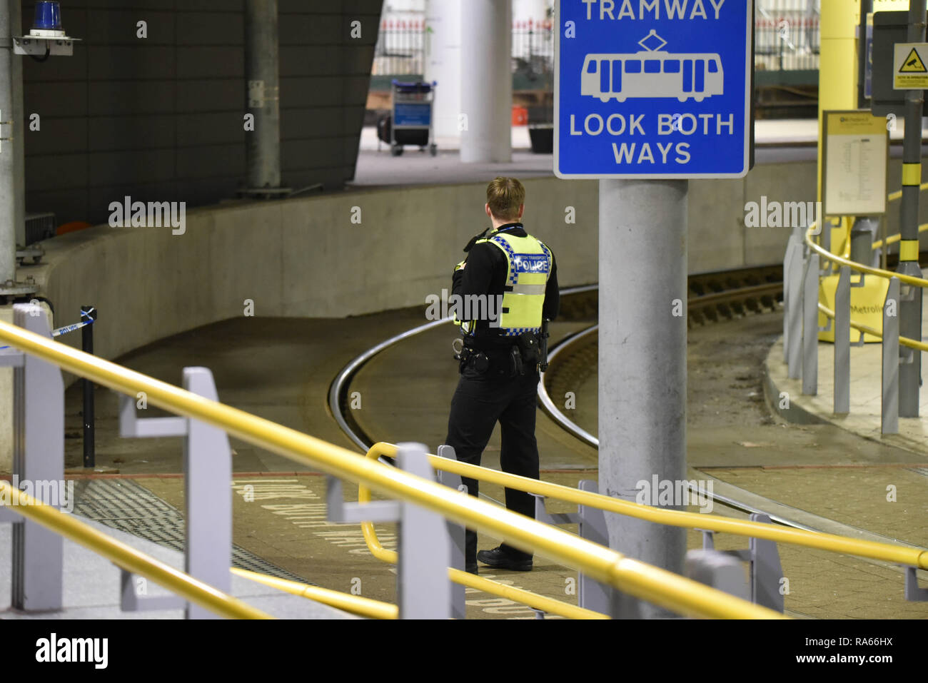 Manchester, United Kingdom. 31st December, 2018. Police Guarding The ...