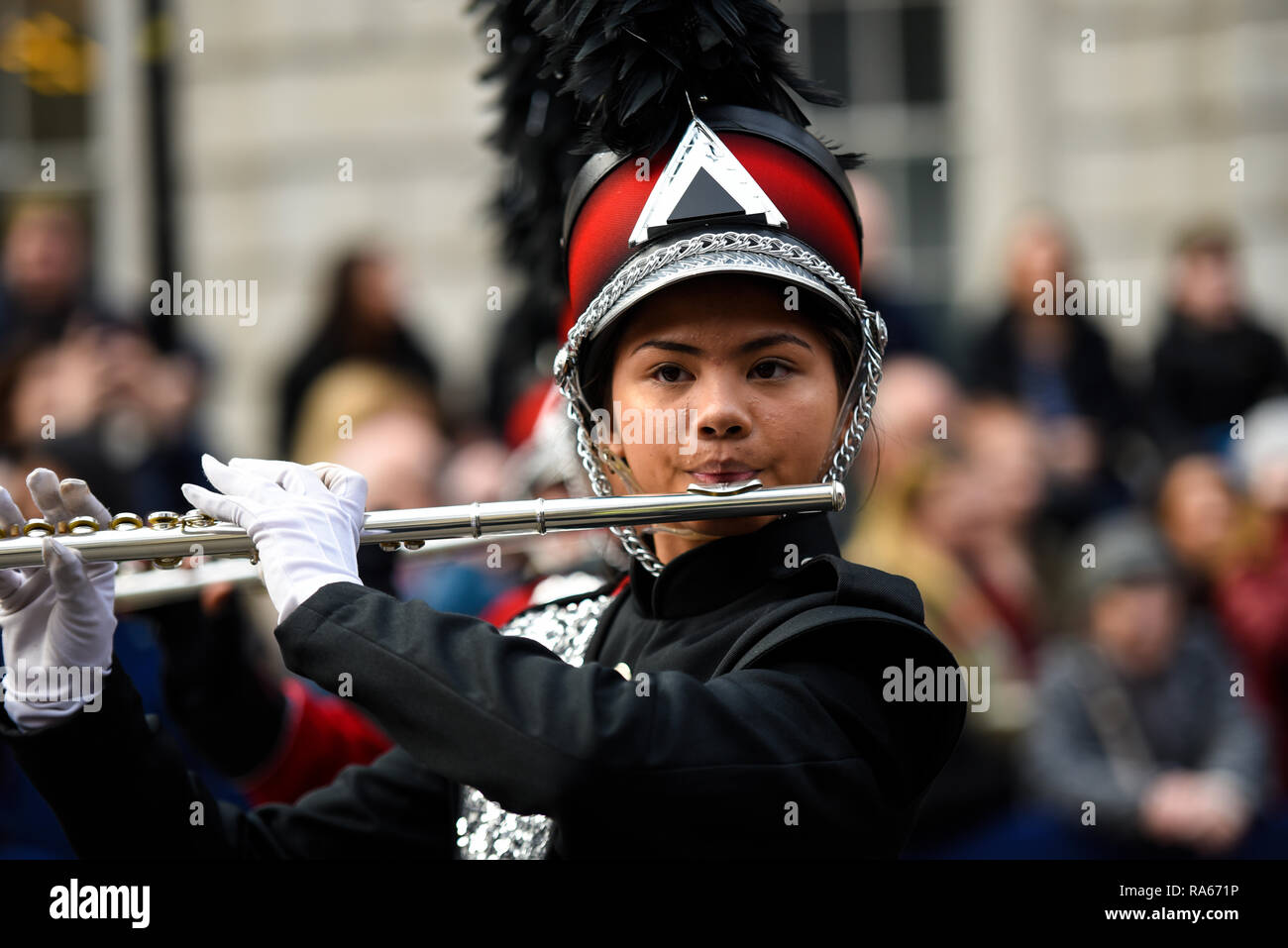 Robert E Fitch High School Falcon Marching Band at London's New Year's ...