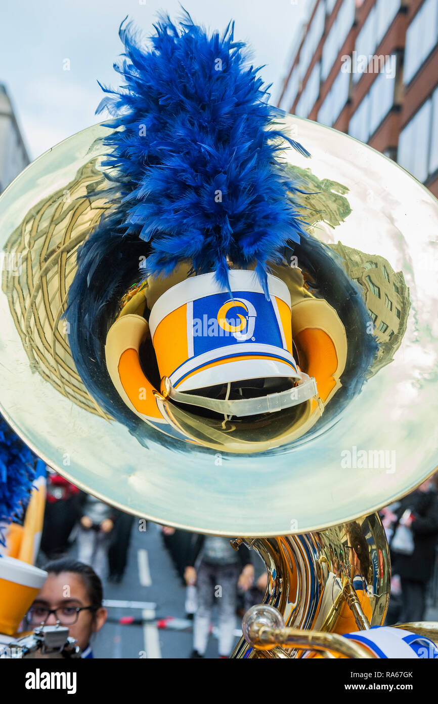 London, UK. 1st January, 2019. Angelo State University Ram Band - The ...