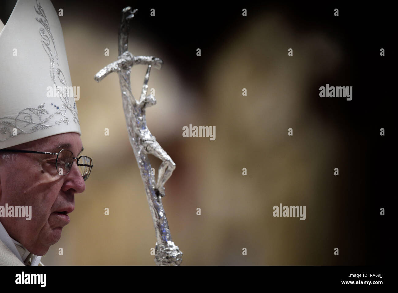 January 1, 2019 - Vatican City (Holy See) - POPE FRANCIS celebrates ...