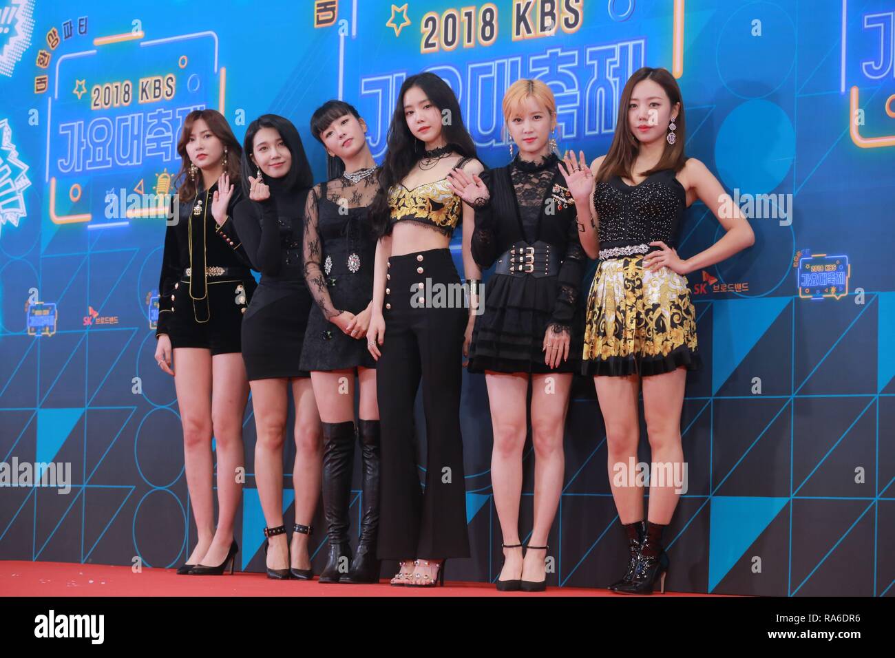 Seoul, Korea. 29th Dec, 2018. BTS¡¢Wanna One¡¢Red Velvet¡¢SEVENTEEN¡¢GFRIEND¡¢BTOB¡¢Apink¡¢Hwang ...