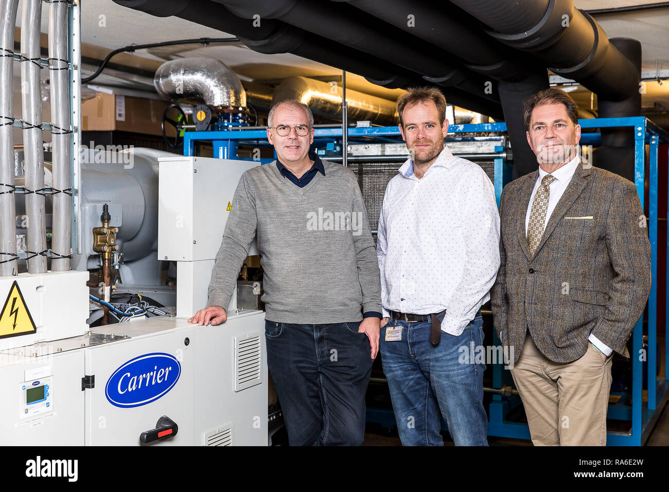 AMSTERDAM - 20-12-2018, Ziggo Dome. Vlnr. Maarten van Pelt (ingenieur ...