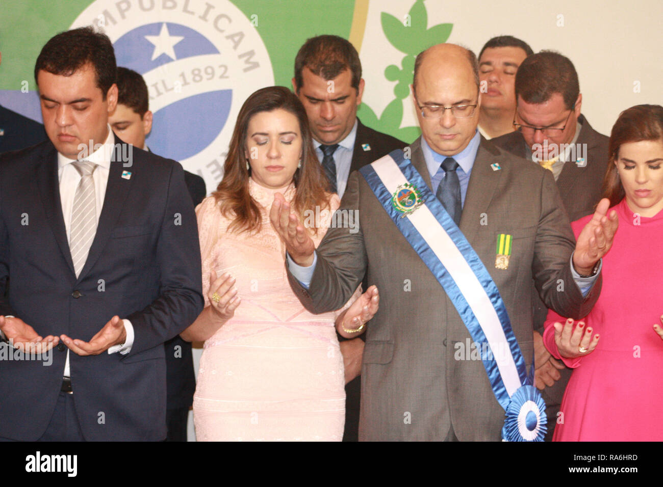 Rio De Janeiro, Brazil. 02nd Jan, 2019. Ecumenical ceremony during ...