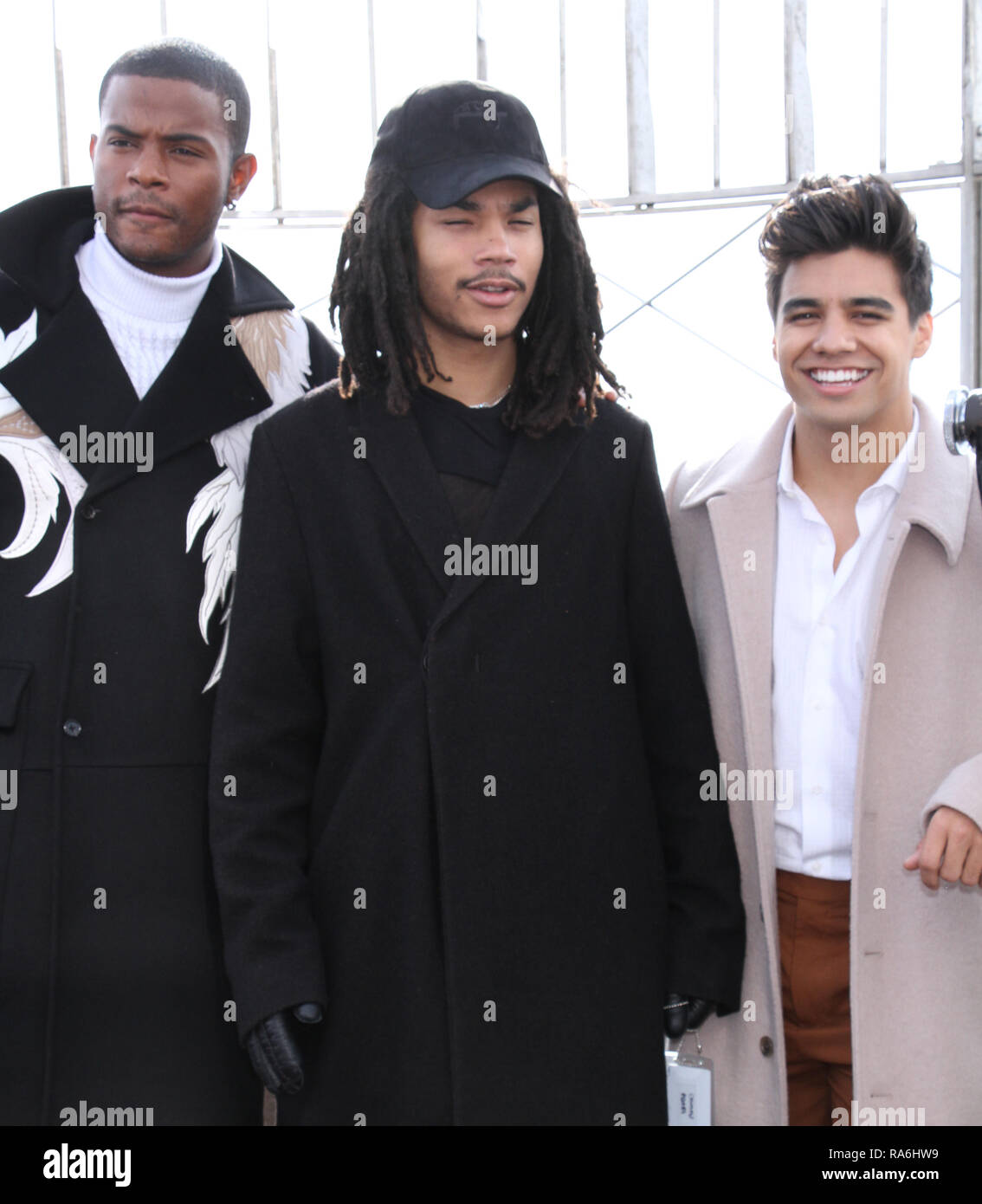 New York Ny Usa 2nd Jan 2019 Trevor Jackson Luka Sabbat Jordan Buhat Cast Of The Grown