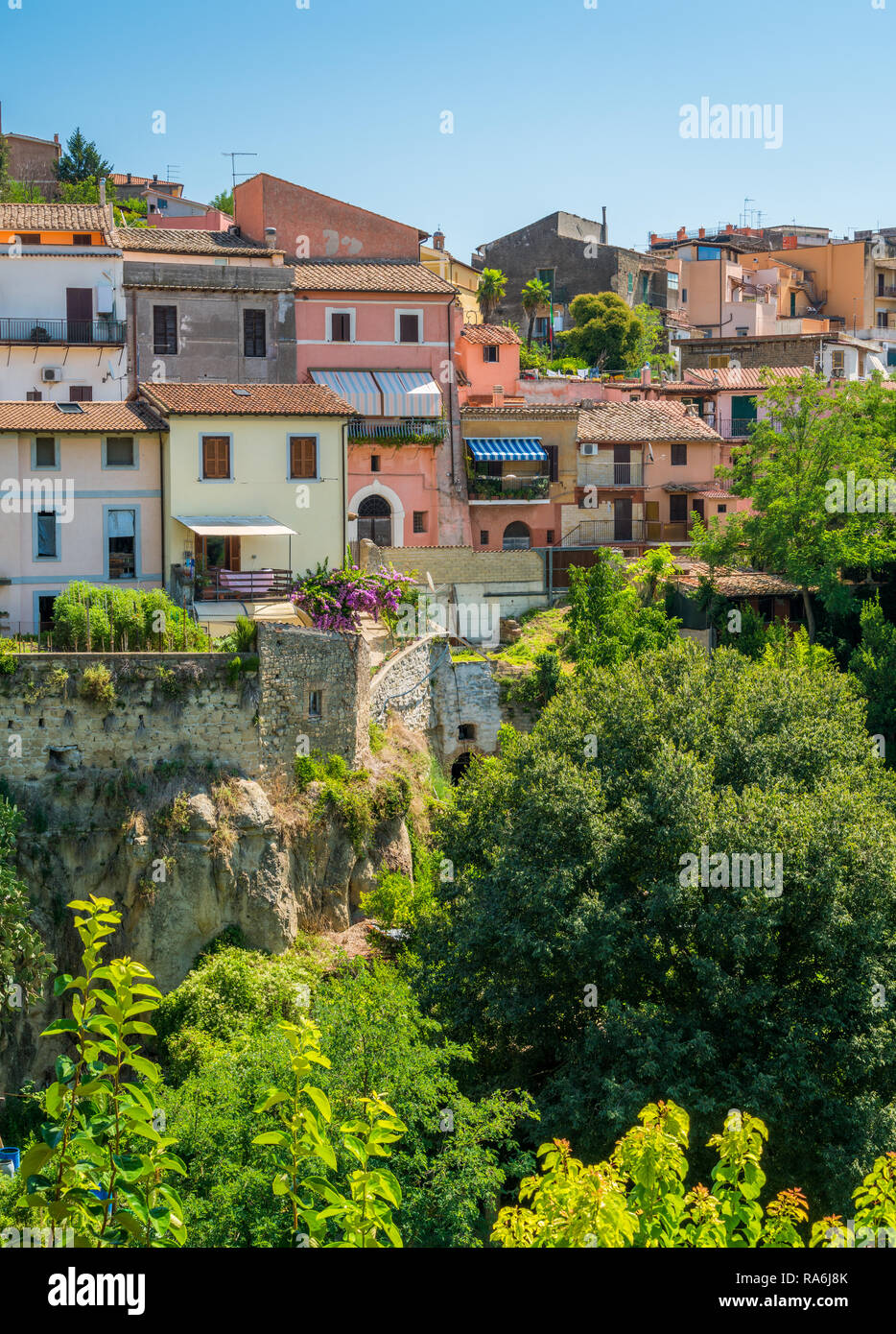 Scenic sight in Capena, picturesque village in the Province of Rome ...