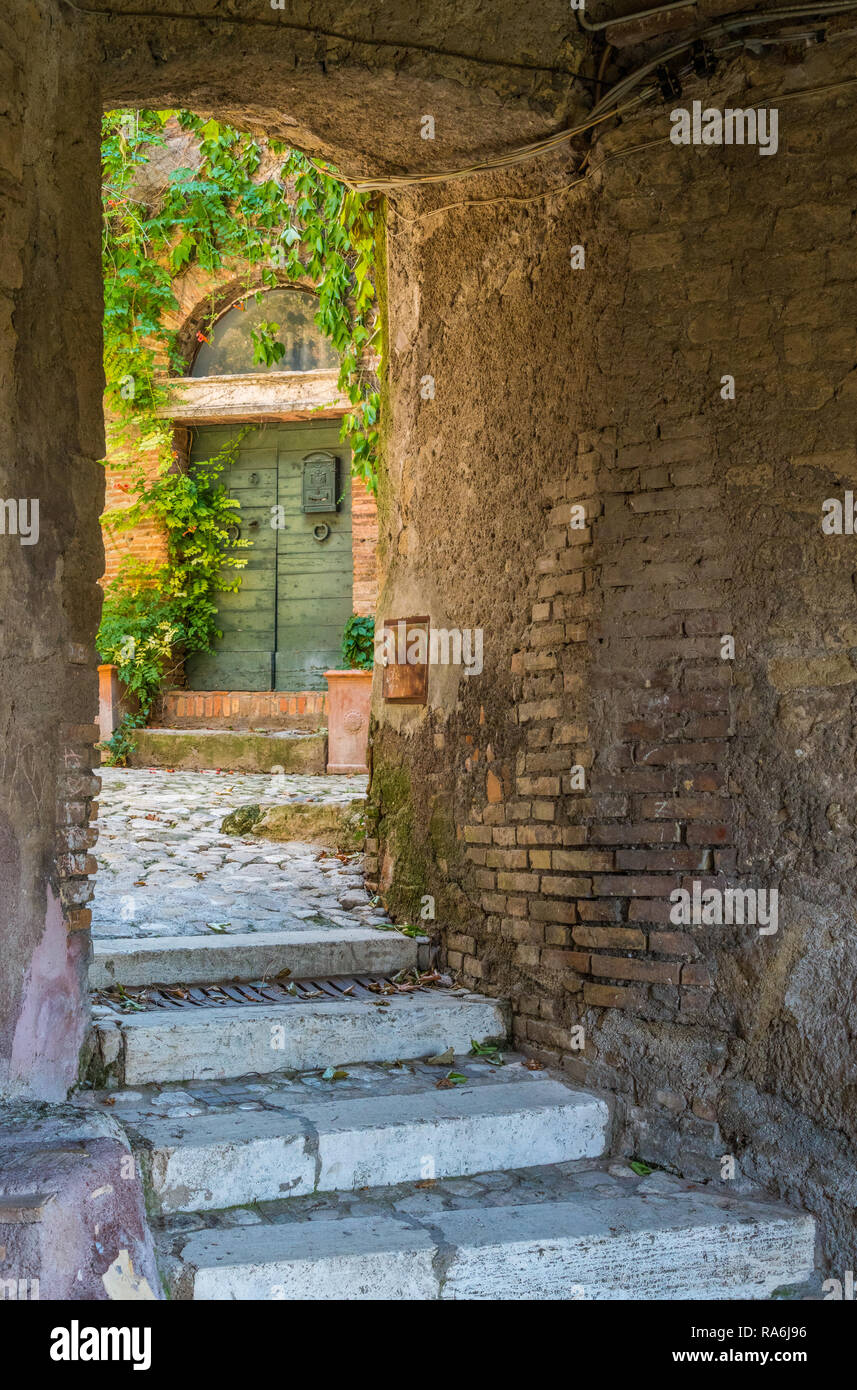 Scenic sight in Capena, picturesque village in the Province of Rome ...