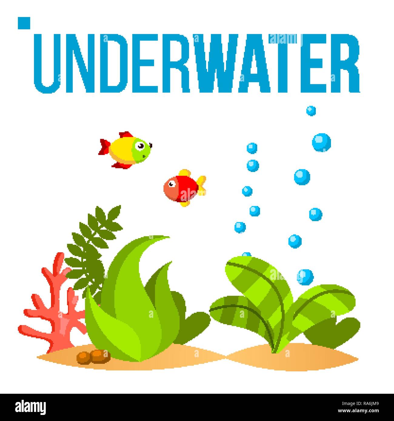 Cartoon Underwater Bubbles