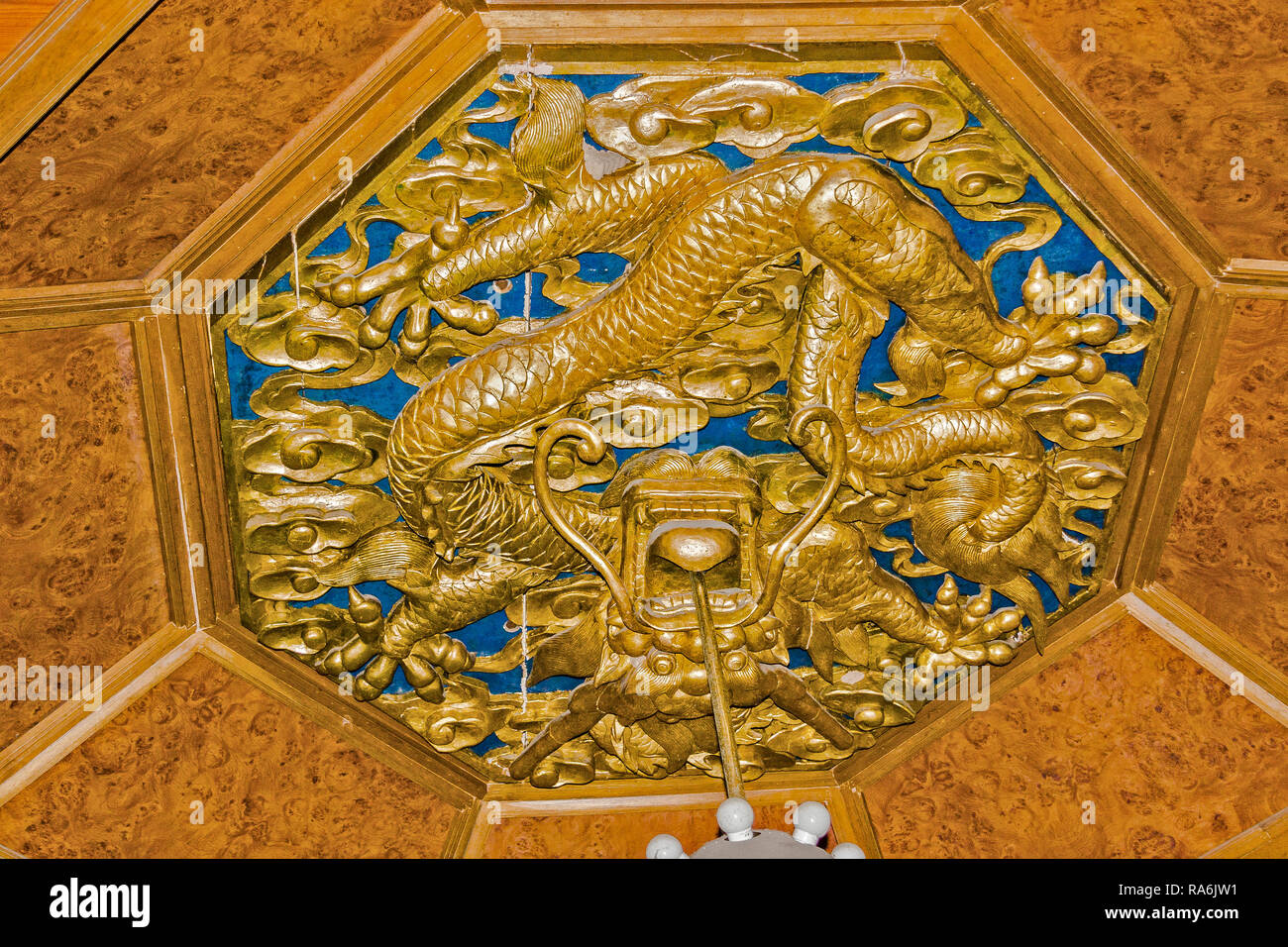 Ceiling With Dragon Motif Ming Tombs Beijing China Stock Photo - Alamy