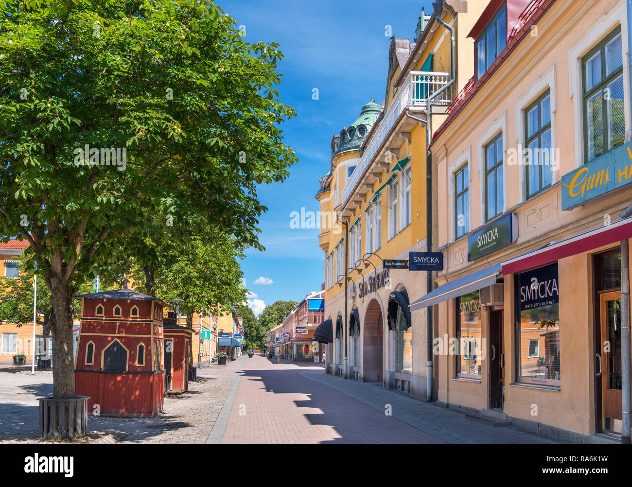The Main Square (Stora Torget), Sala, Västmanland, Sweden Stock Photo ...