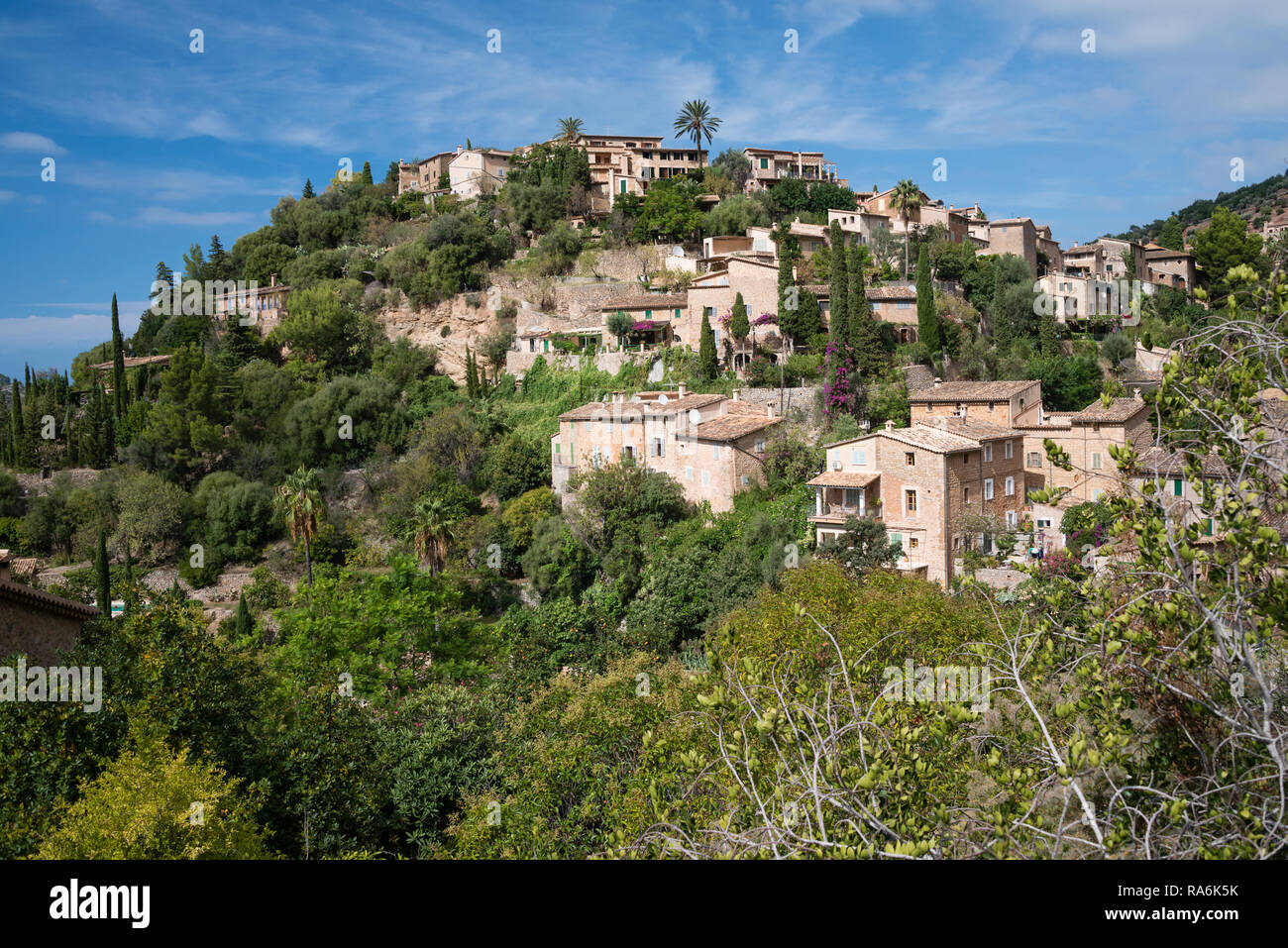 A beautiful village of traditional ochre-coloured houses near the Teix ...