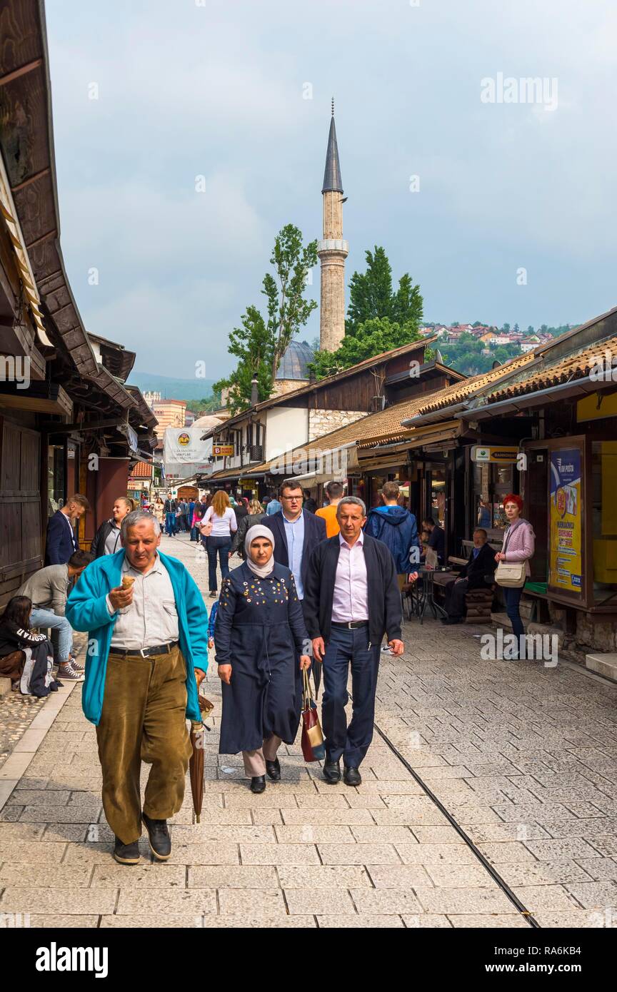 Bascarsija old bazar, Sarajevo, Bosnia and Herzegovina Stock Photo - Alamy