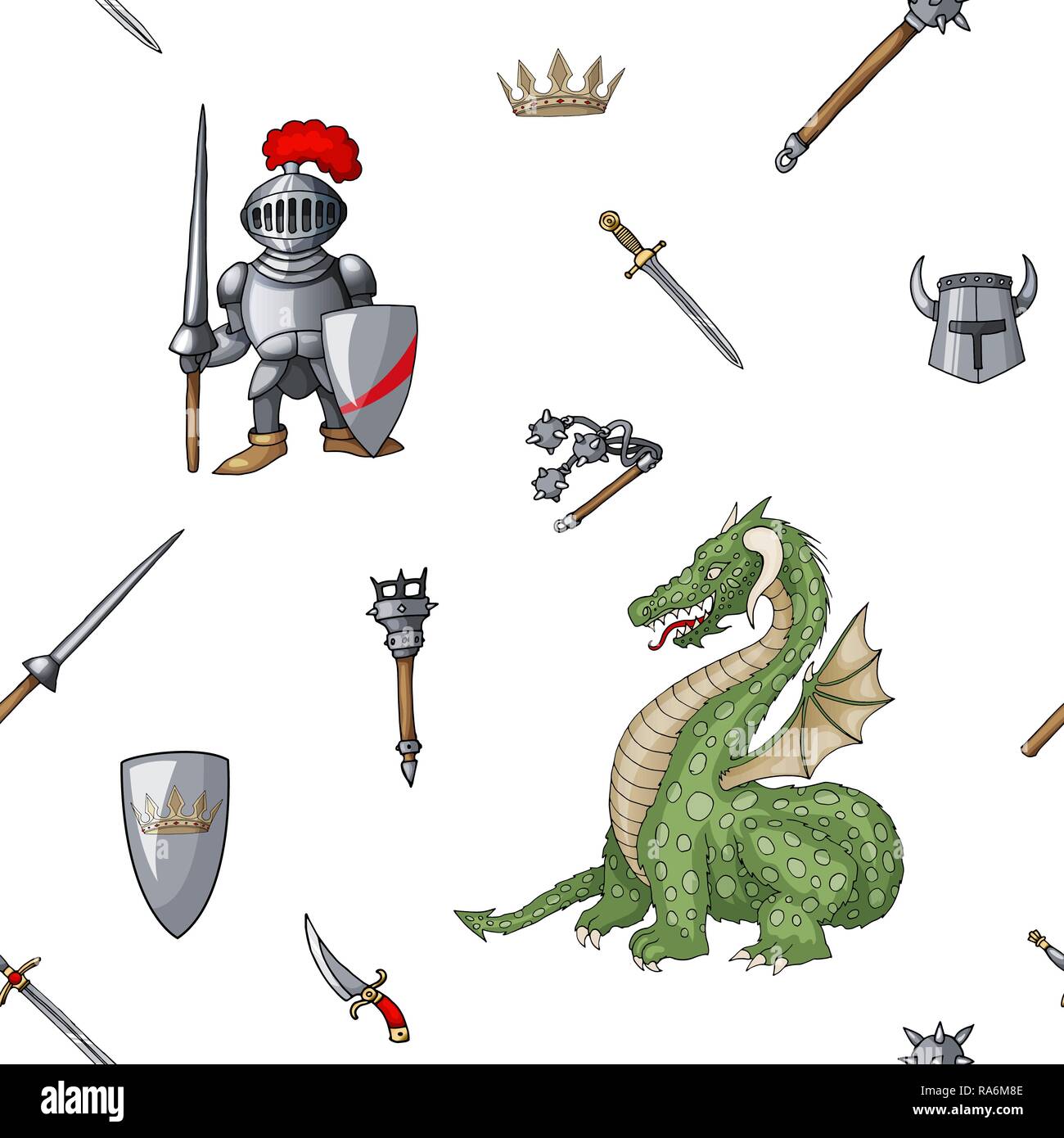 Medieval illustration of weapons hi-res stock photography and images ...