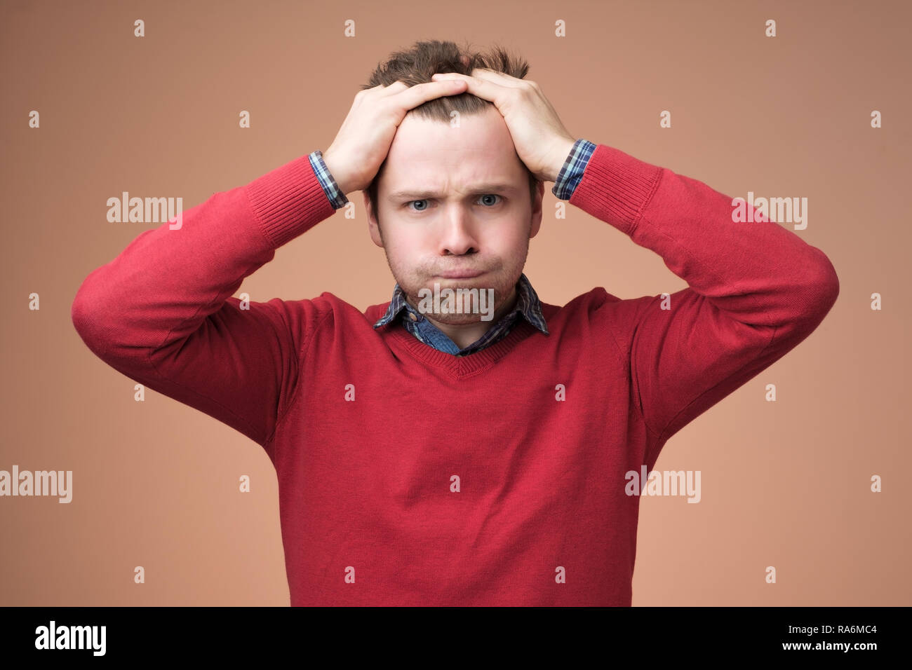 Red head male model hi-res stock photography and images - Alamy