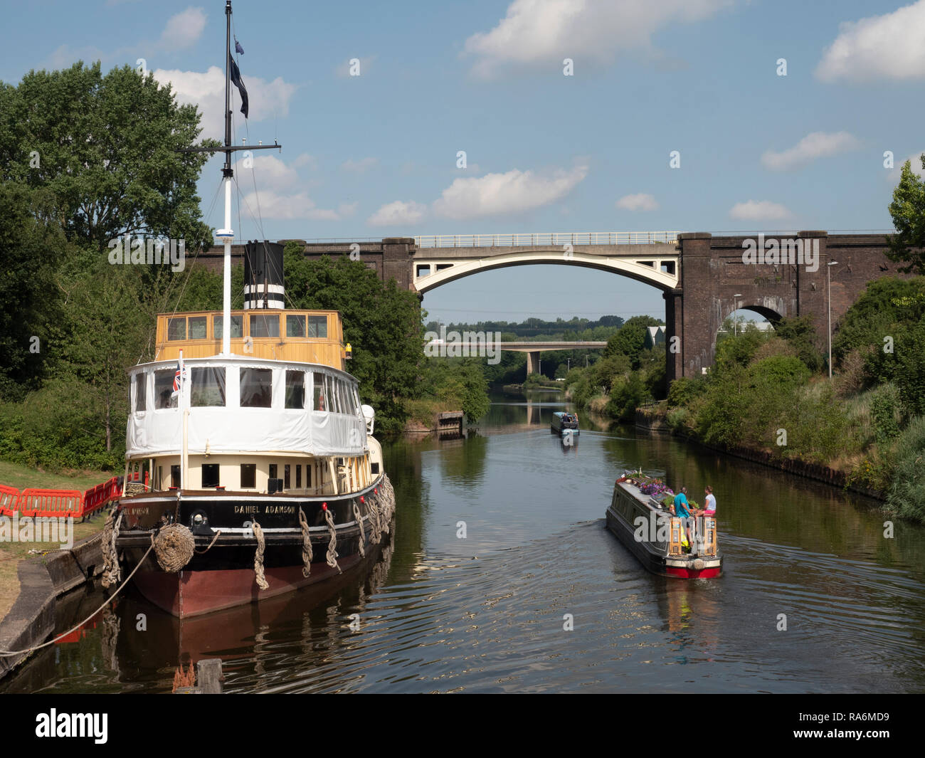 Restored steam tug Daniel Adamson, "The Danny" moored at Sutton Weaver ...