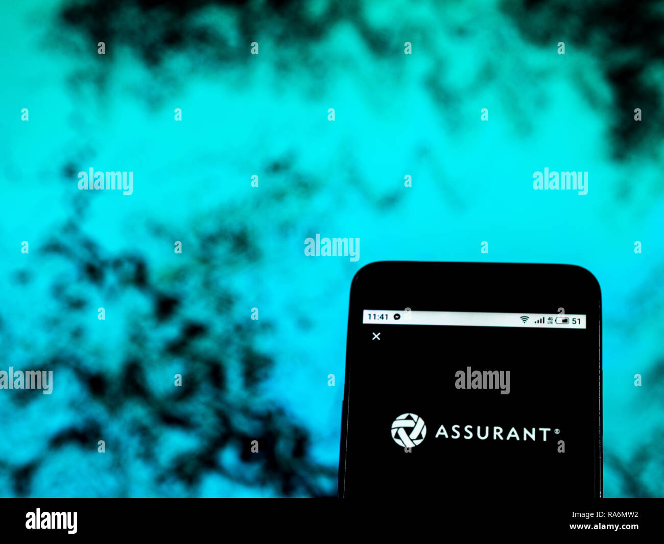 Assurant Insurance company logo seen displayed on smart phone Stock ...