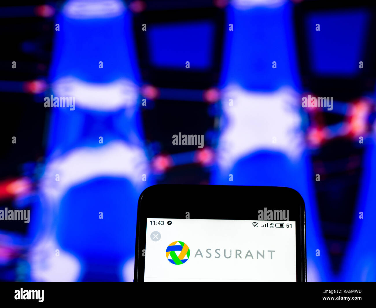 Assurant Insurance company logo seen displayed on smart phone Stock ...