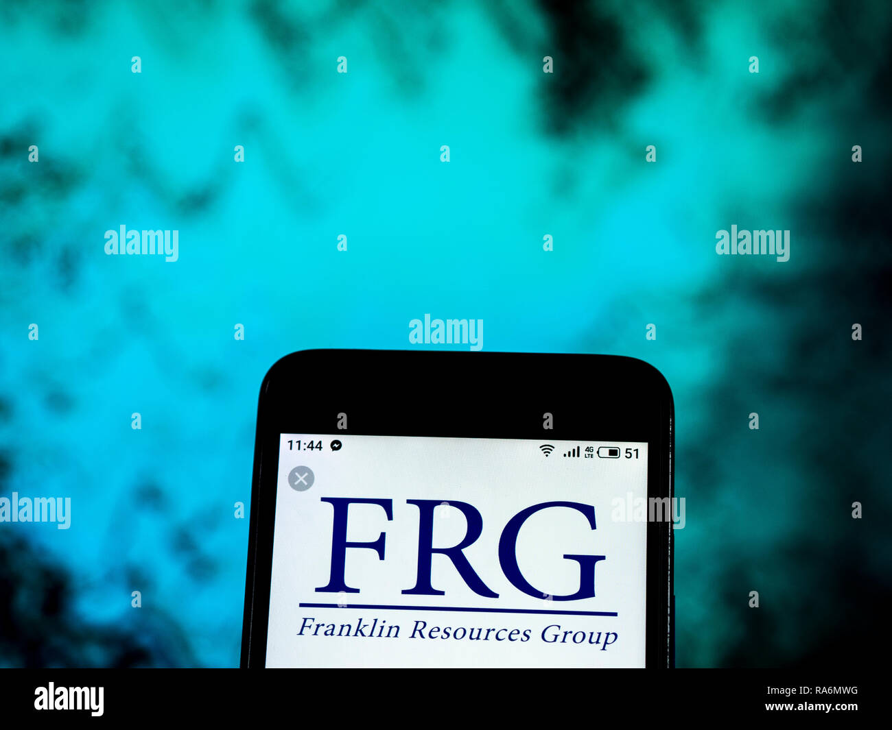 Frank Recruitment Group Company logo seen displayed on smart phone ...