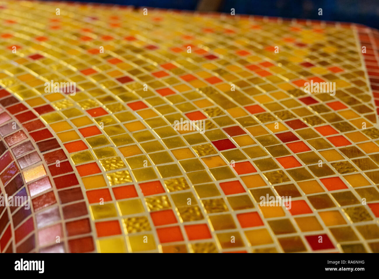 Golden square ceramic tile texture hi-res stock photography and images ...