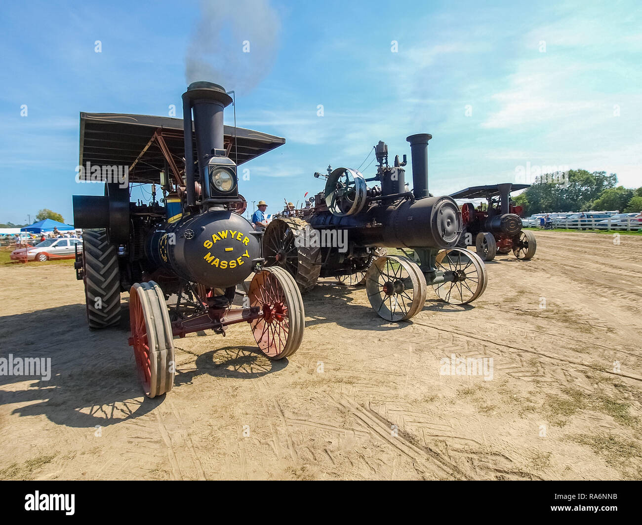 Columbine, USA - June 16, 2015: Exhibition of rare steam technology ...