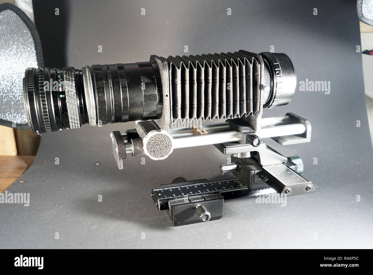 In macro photography and photomicrography, a bellows device is very ...