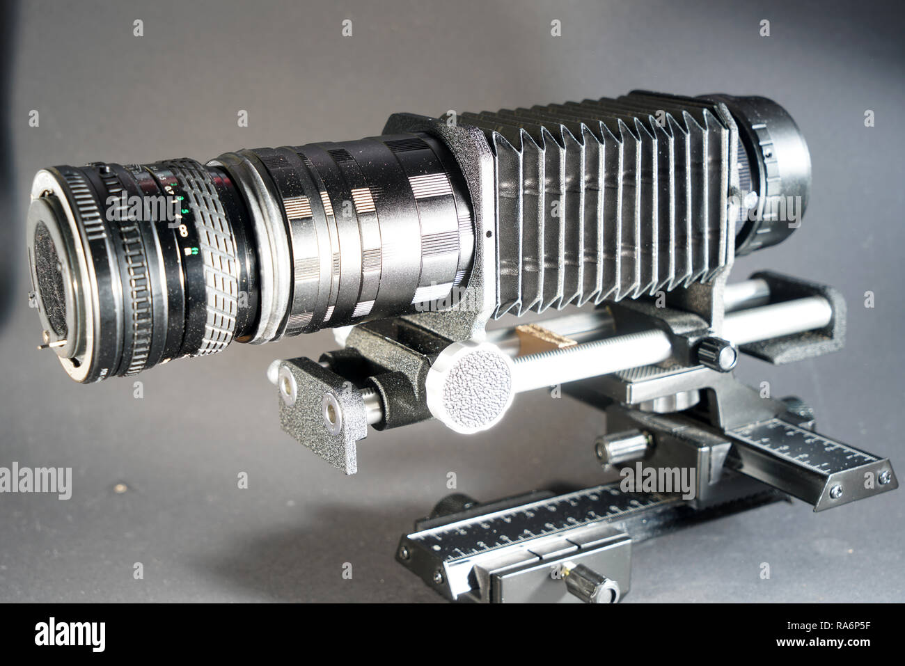 In macro photography and photomicrography, a bellows device is very ...