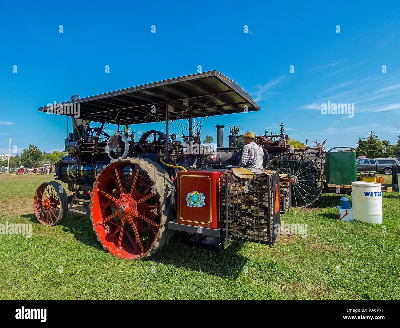 Columbine, USA - June 16, 2015: Exhibition of rare steam technology ...