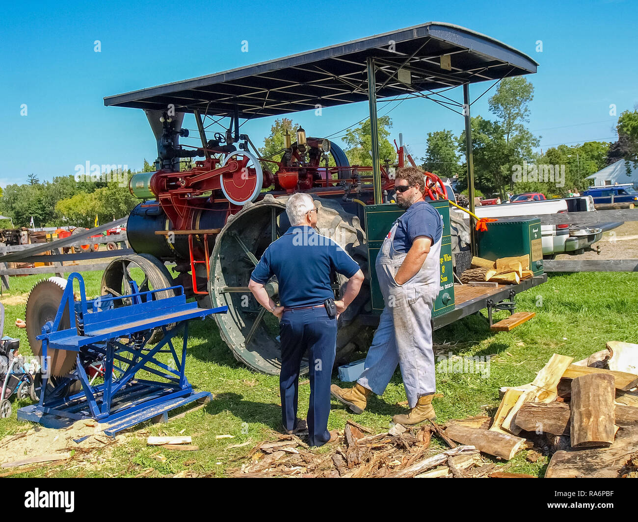 Columbine, USA - June 16, 2015: Exhibition of rare steam technology ...