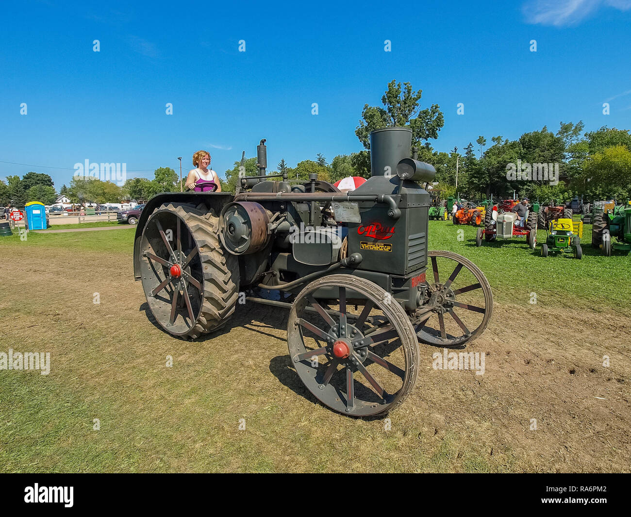 Columbine, USA - June 16, 2015: Exhibition of rare steam technology ...