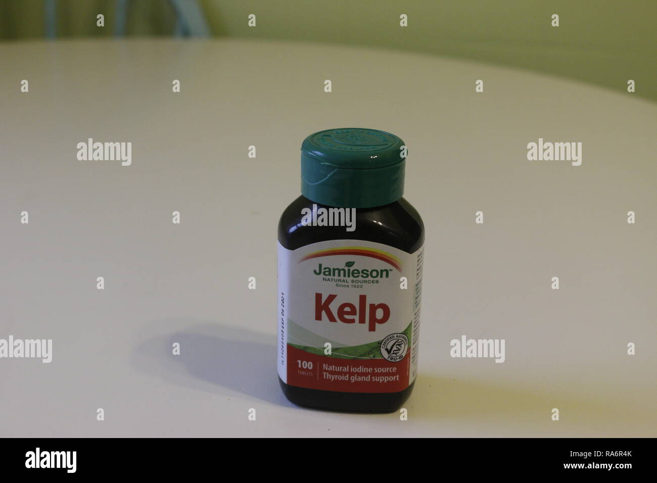 editorial photograph of kelp supplements from jamieson vitamin company ...