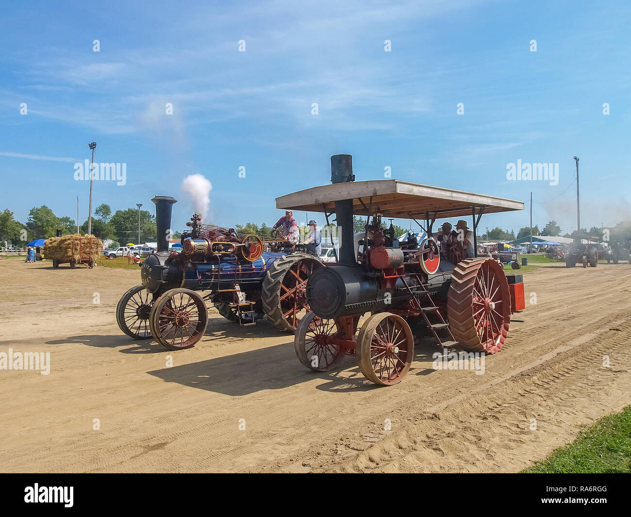 Columbine, USA - June 16, 2015: Exhibition of rare steam technology ...