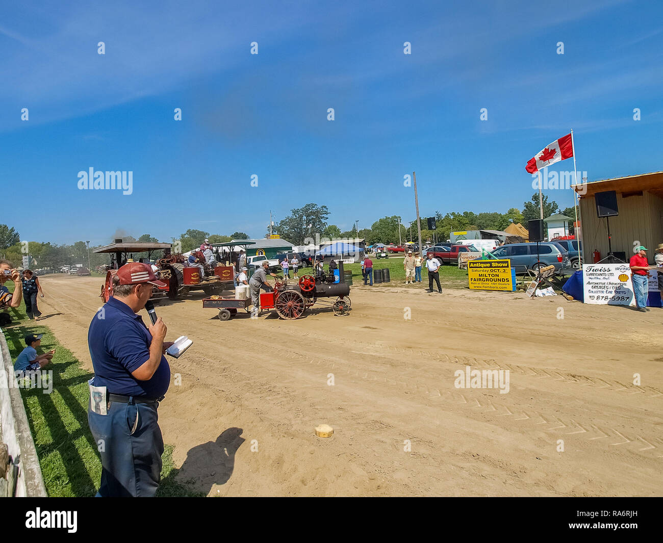 Columbine, USA - June 16, 2015: Exhibition of rare steam technology ...