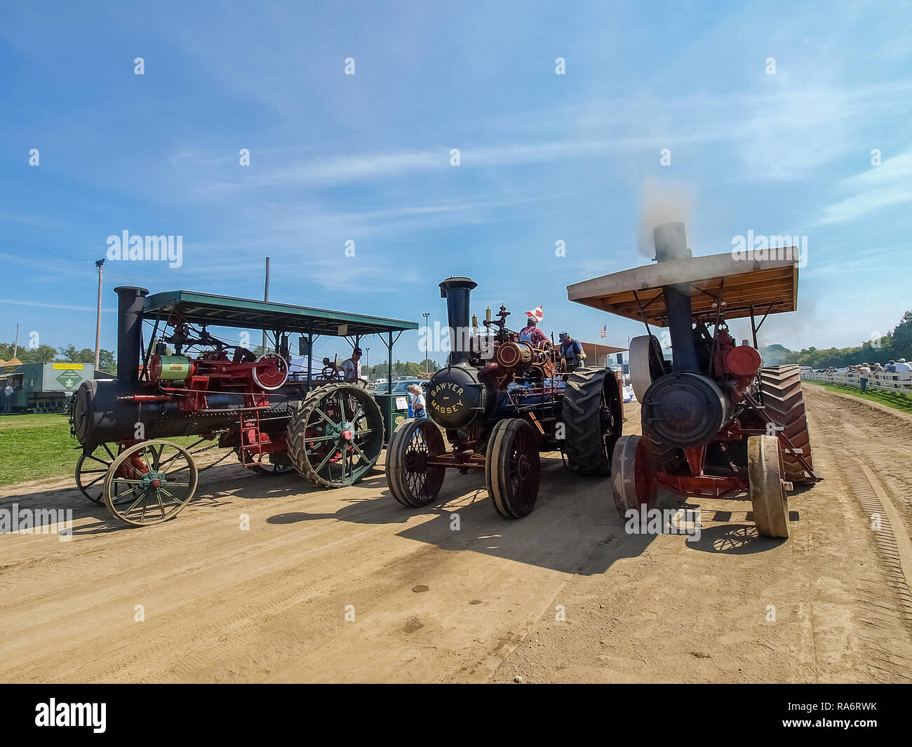 Columbine, USA - June 16, 2015: Exhibition of rare steam technology ...
