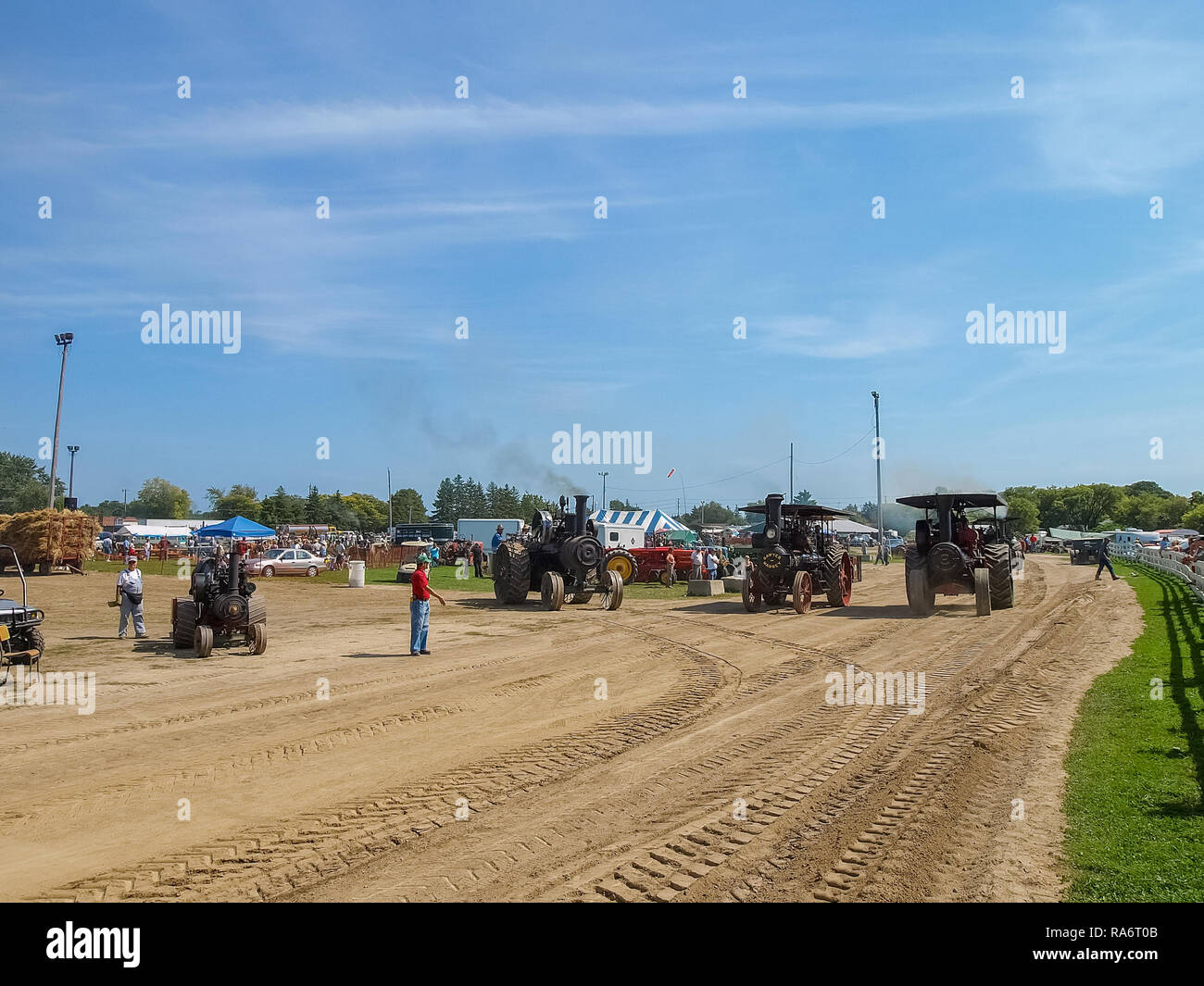 Columbine, USA - June 16, 2015: Exhibition of rare steam technology ...