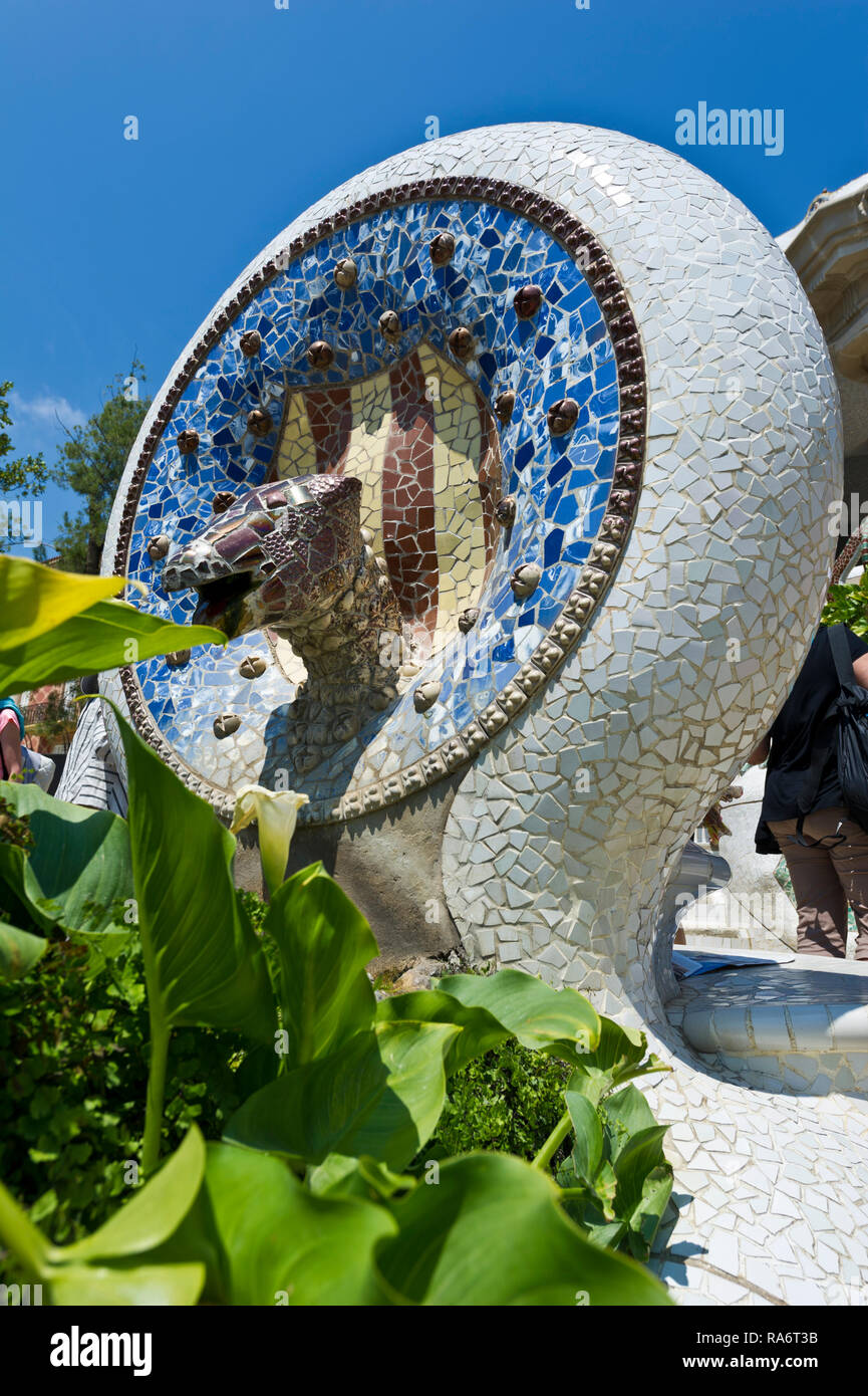 Mosaic work antoni gaudi on hi-res stock photography and images - Alamy
