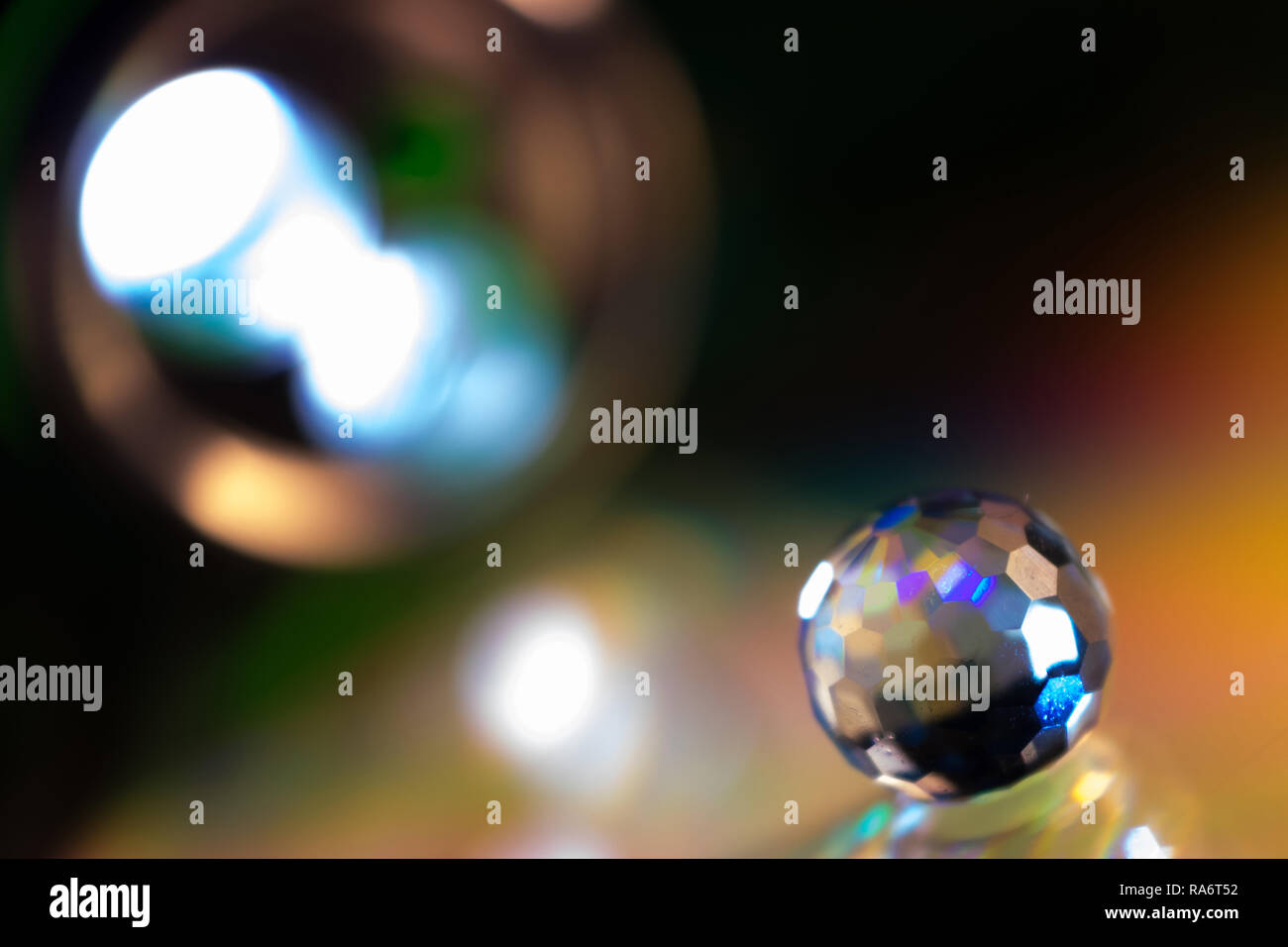 Abstract colored light globe scene Stock Photo - Alamy