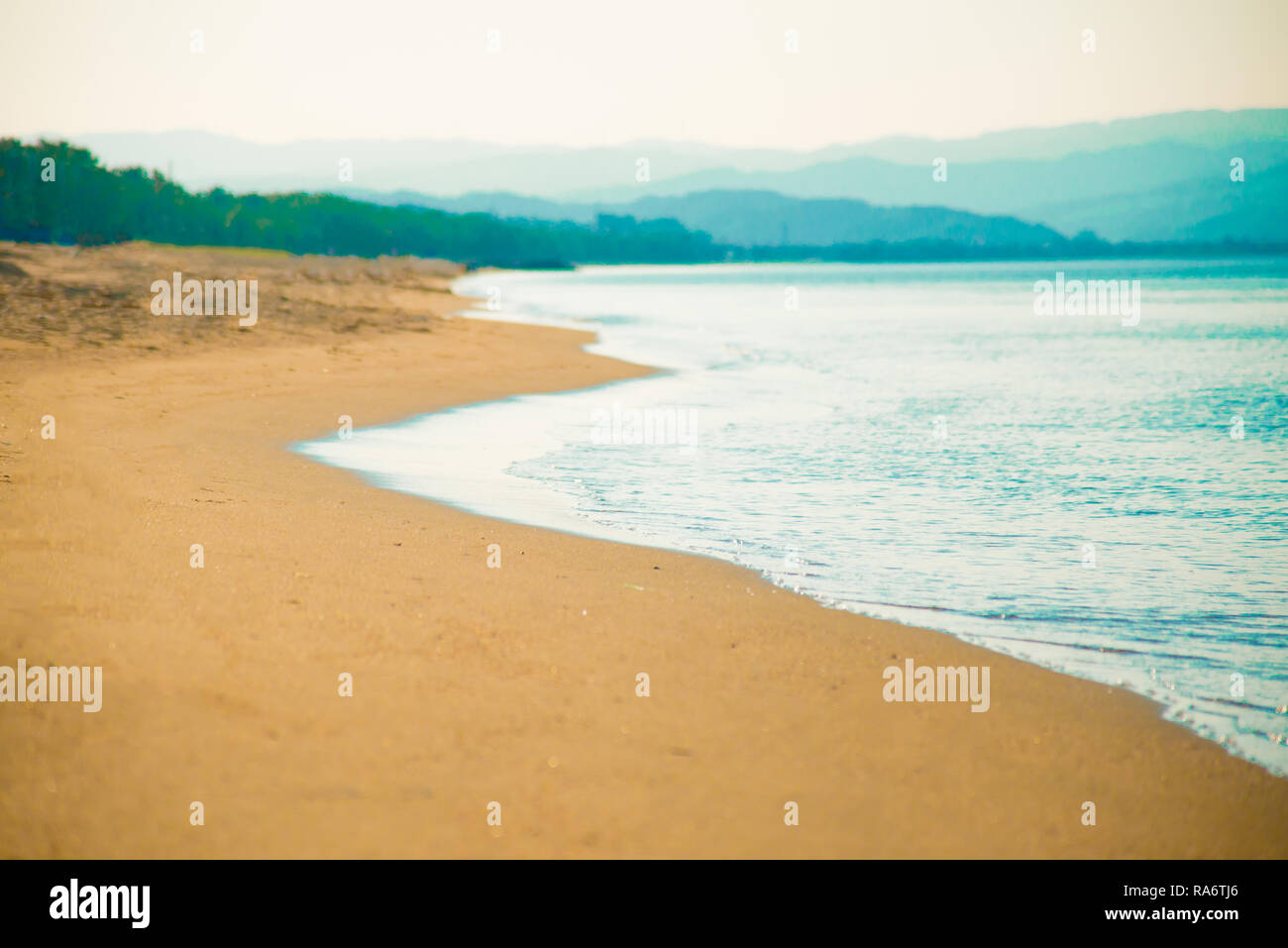 Seascape of Amaharashi beach in Toyama, Japan. Japan is a country ...