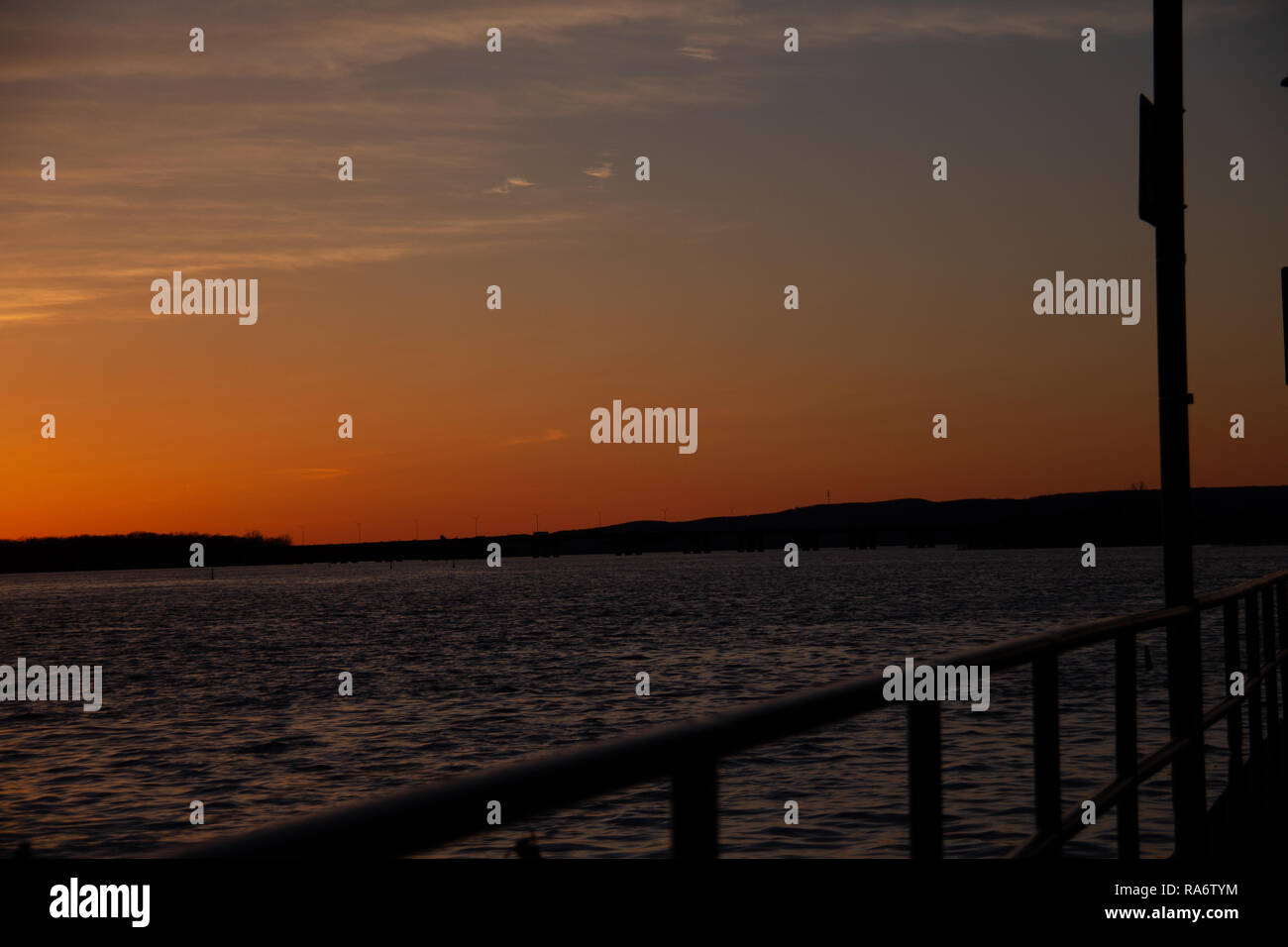 Sunset in beaconsfield, Canada Stock Photo - Alamy