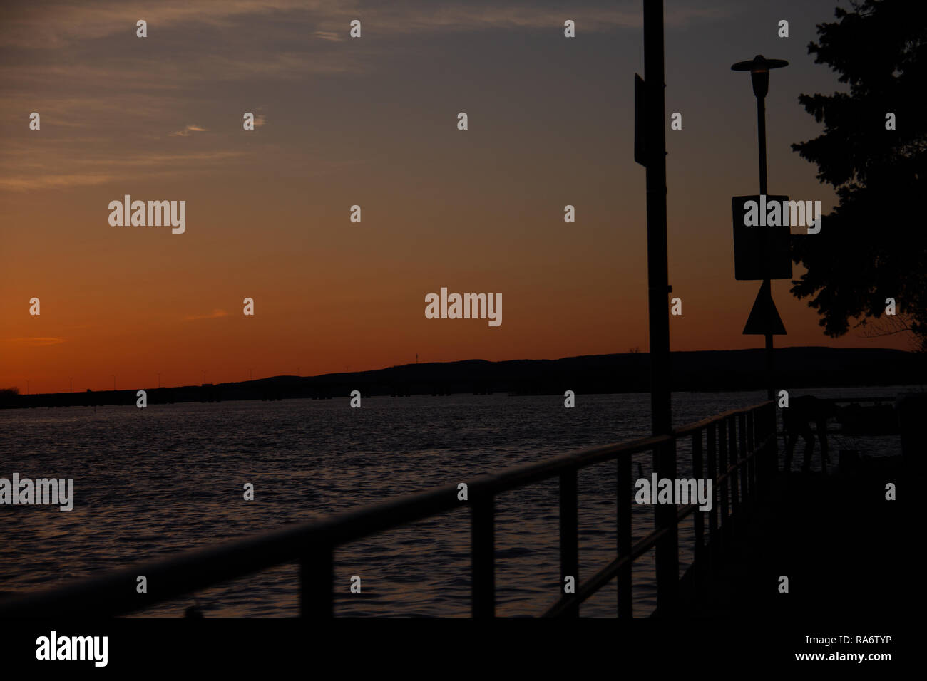 Sunset in beaconsfield, Canada Stock Photo - Alamy