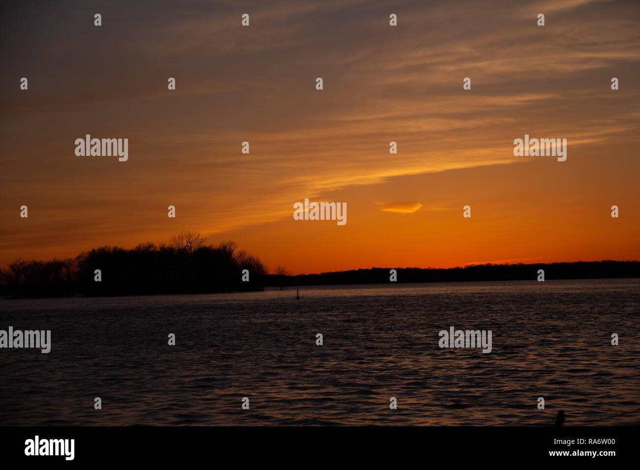 Sunset in beaconsfield, Canada Stock Photo - Alamy