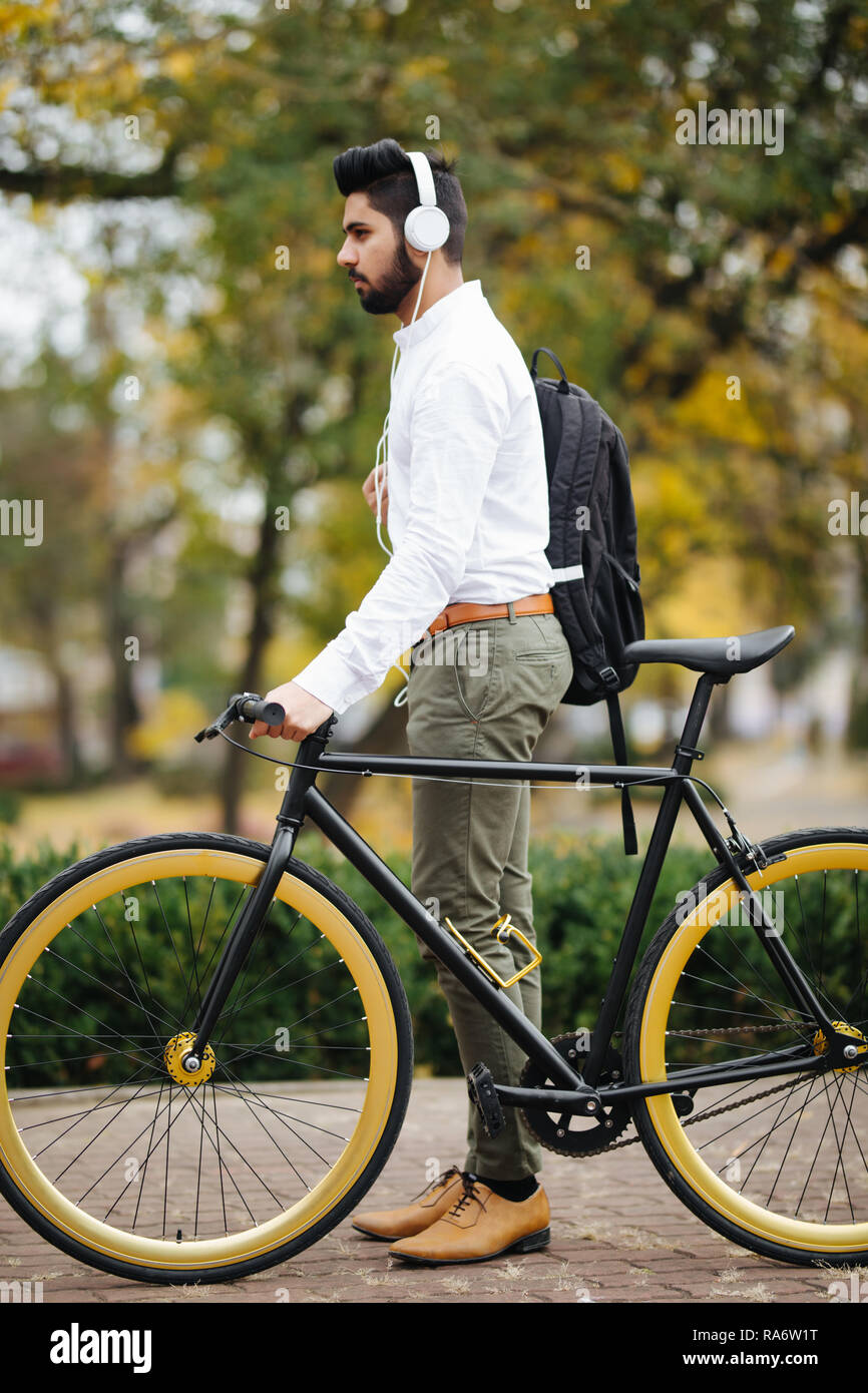 Indian Man On Bicycle High Resolution Stock Photography and Images - Alamy