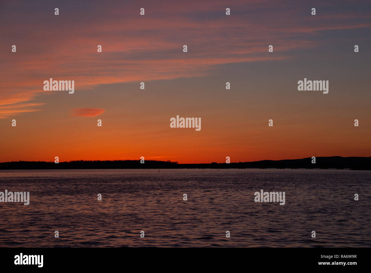 Sunset in beaconsfield, Canada Stock Photo - Alamy