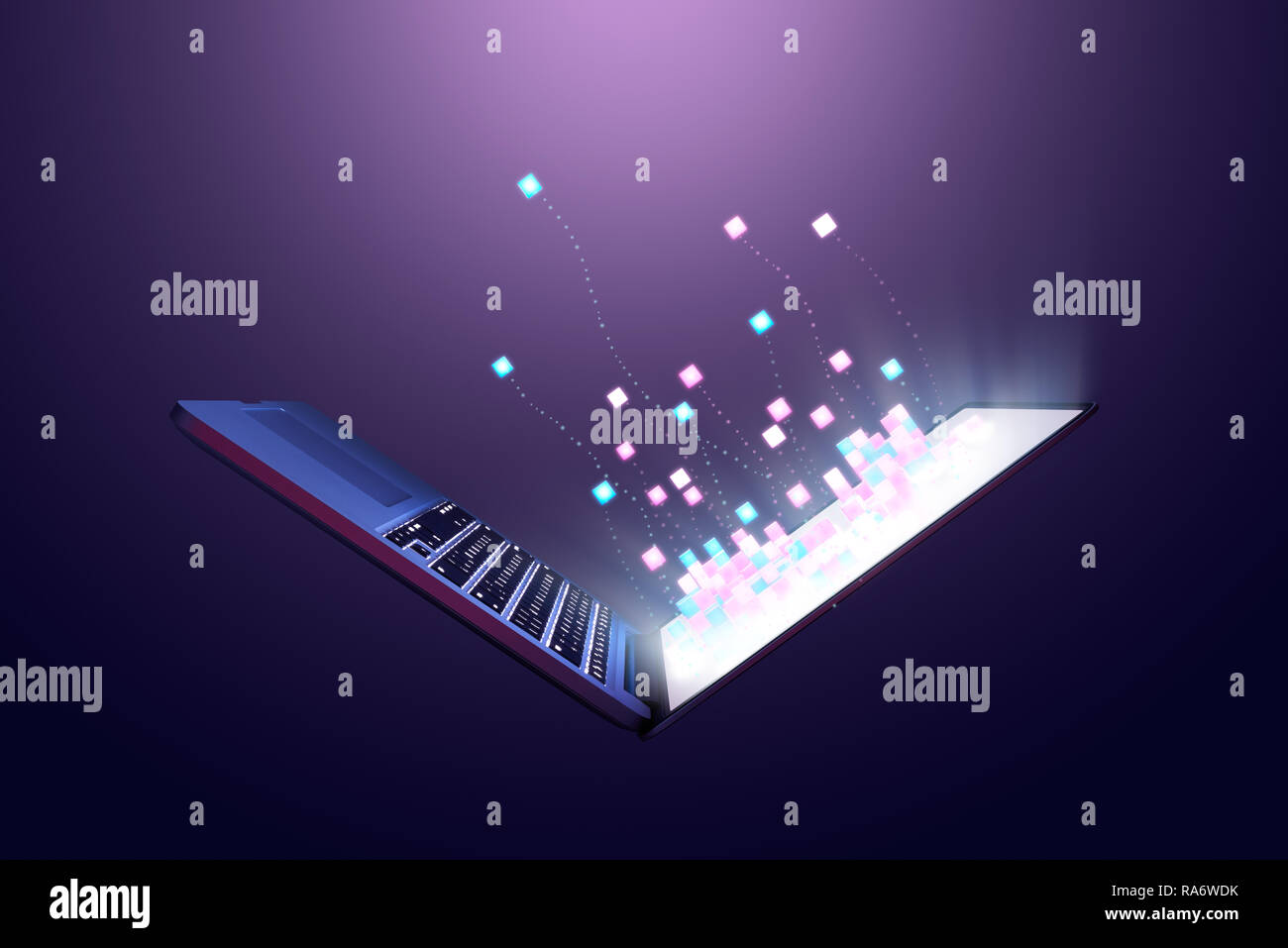 Coming out of computer hi-res stock photography and images - Alamy