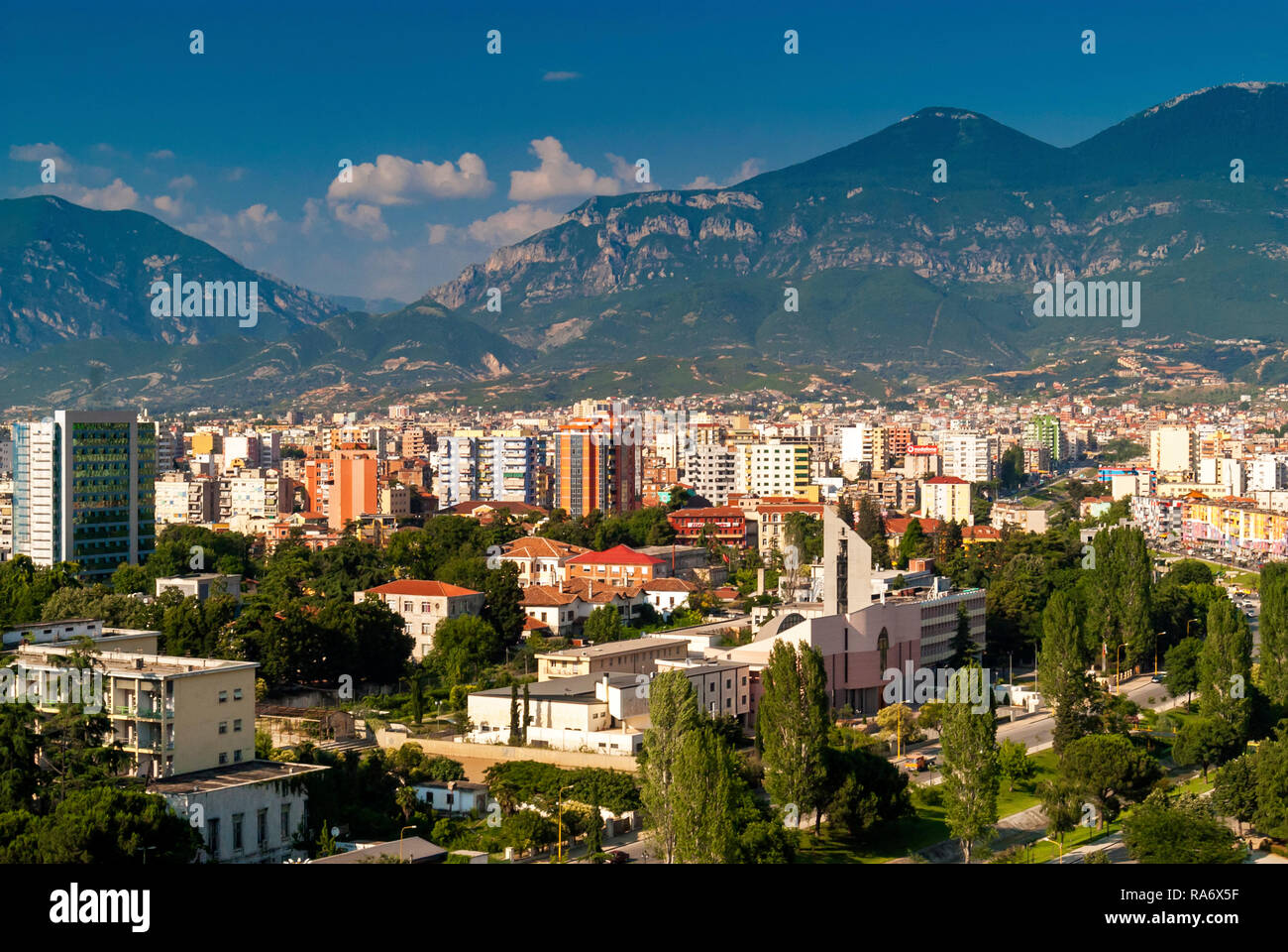 Tirana skyline hi-res stock photography and images - Alamy
