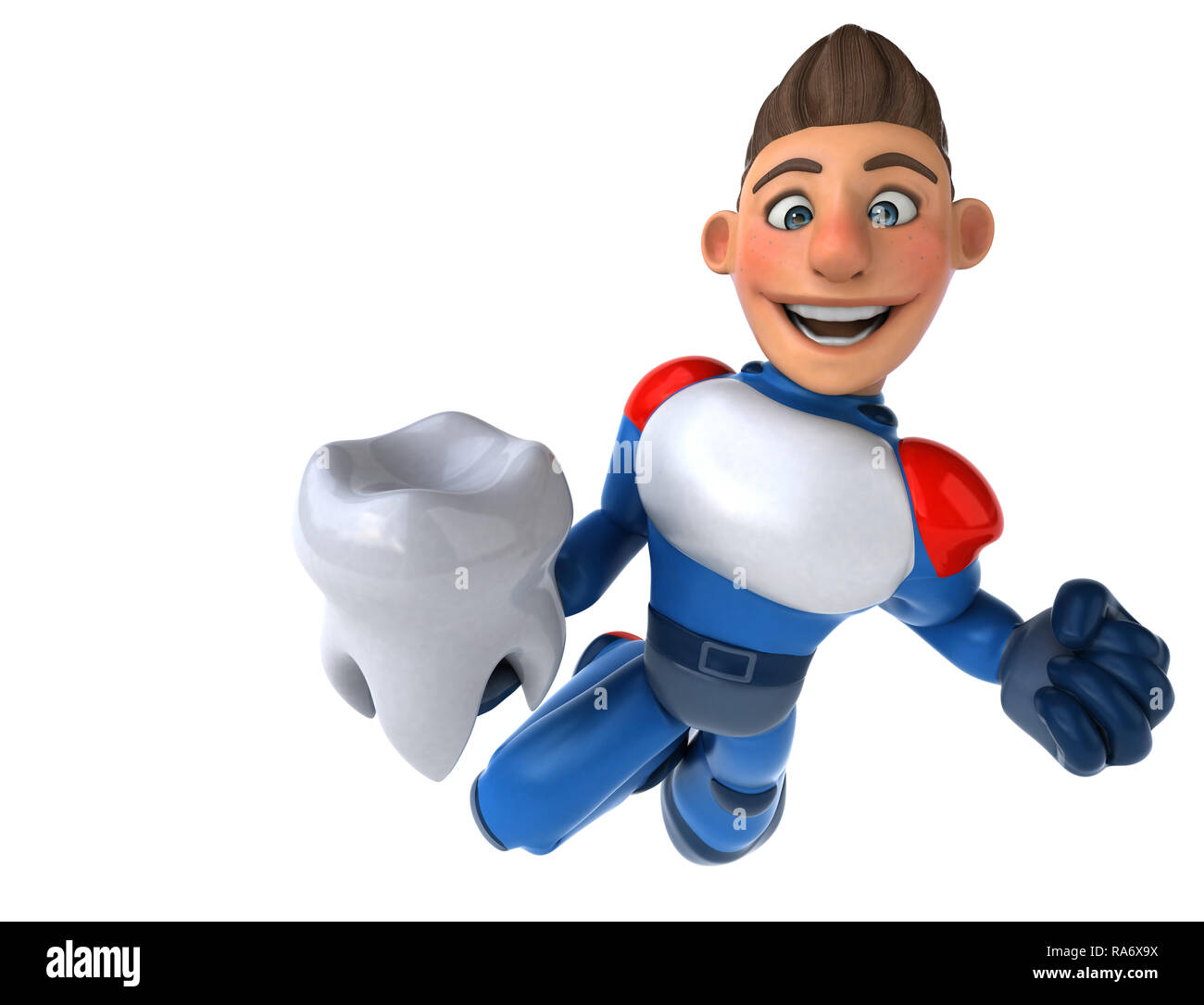 Cartoon Illustration Teeth Super Hero High Resolution Stock Photography ...
