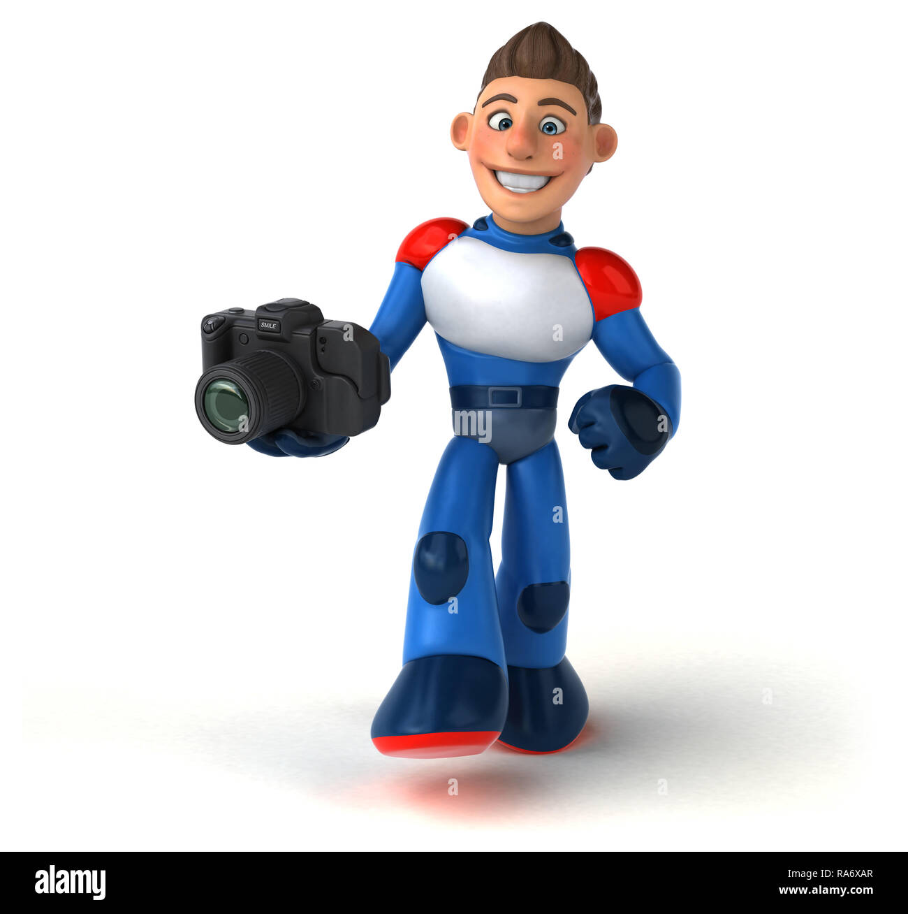 Super modern superhero - 3D Illustration Stock Photo - Alamy