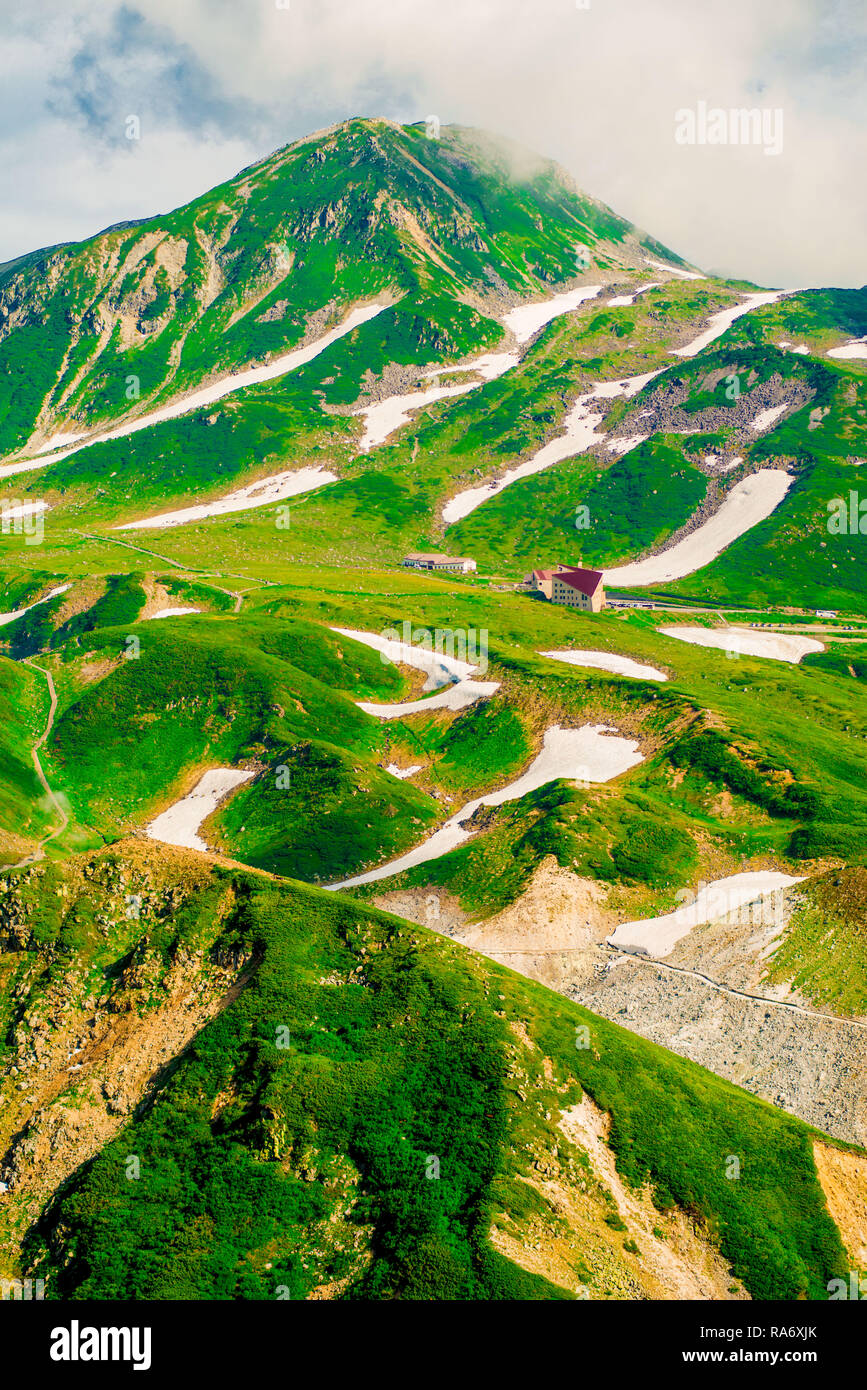 Mountain view of Tateyama in Toyama, Japan. Toyama is one of the ...