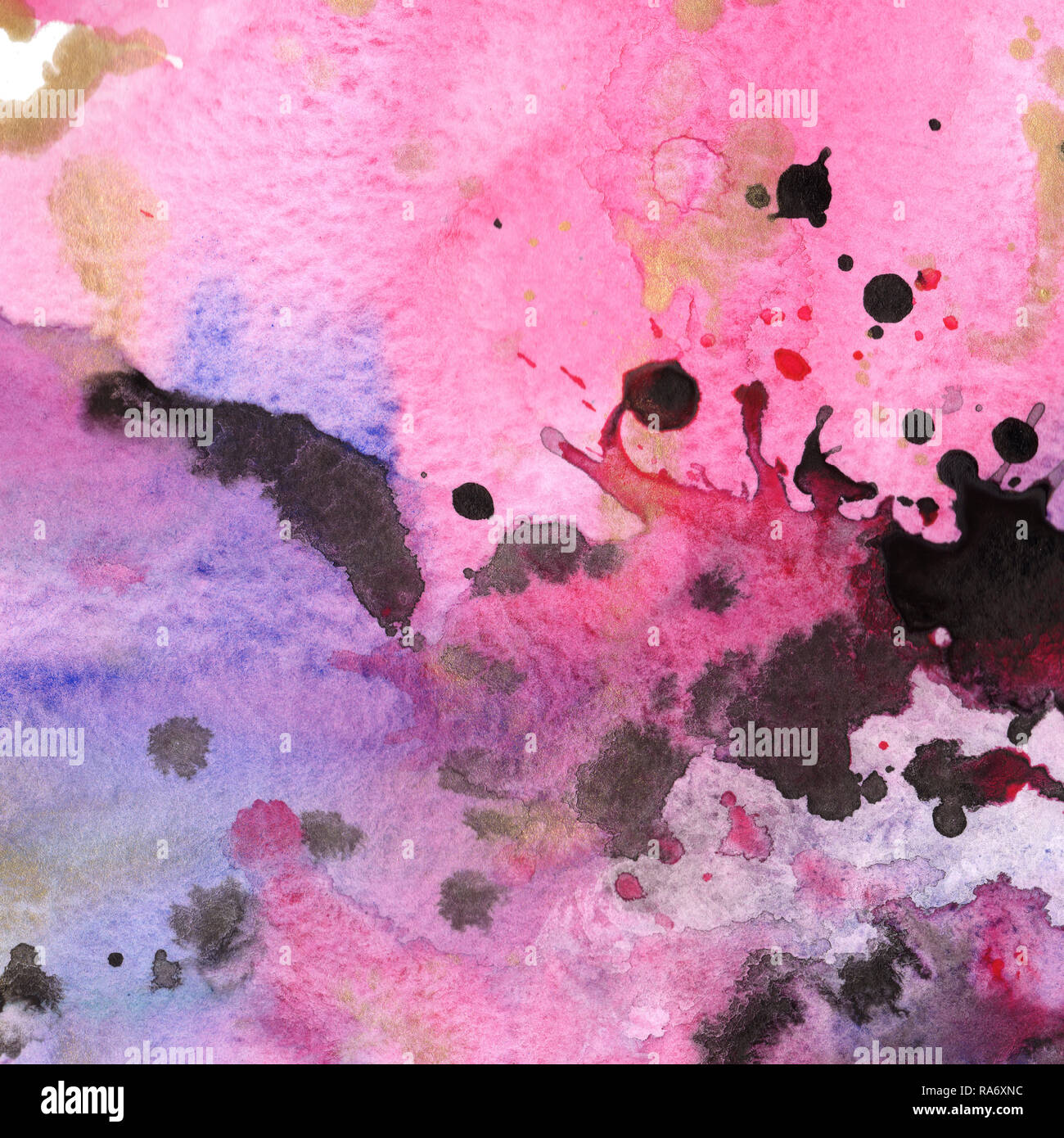 Abstract watercolor paper splash shapes isolated drawing. Illustration ...